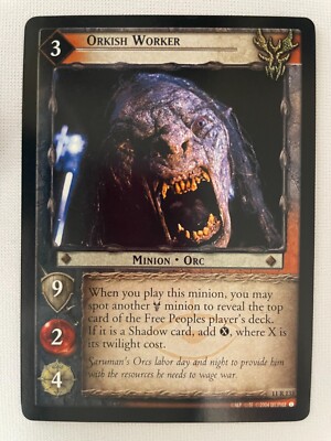 LOTR TCG - Orkish Worker 11R133 - Shadows | eBay