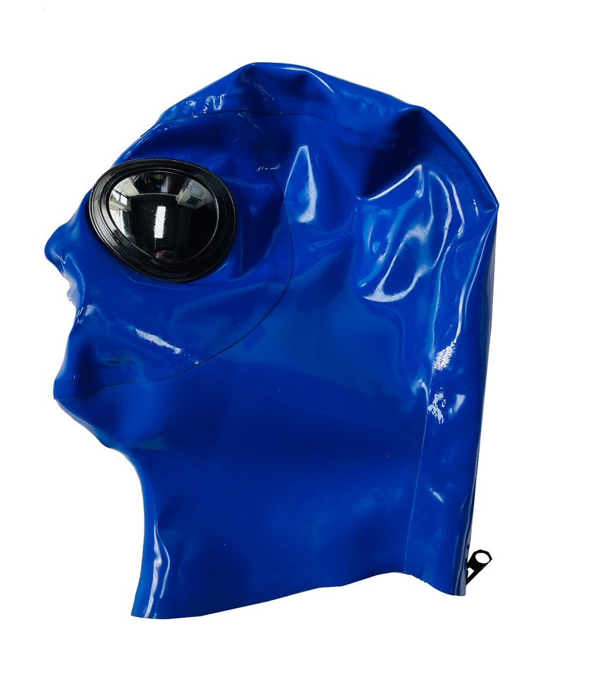 latex mask full cover with eyes glass 15cm long nose tube red teeth | eBay