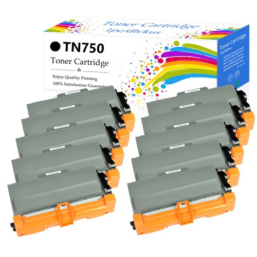 10PK High Yield TN750 TN720 Toner Cartridge For Brother TTN750 HL ...