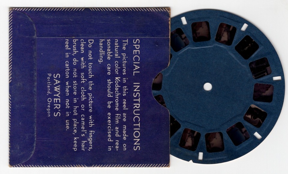 Lambert Gardens Portland Oregon 1939 Blue Ring Circle View-Master Reel ...