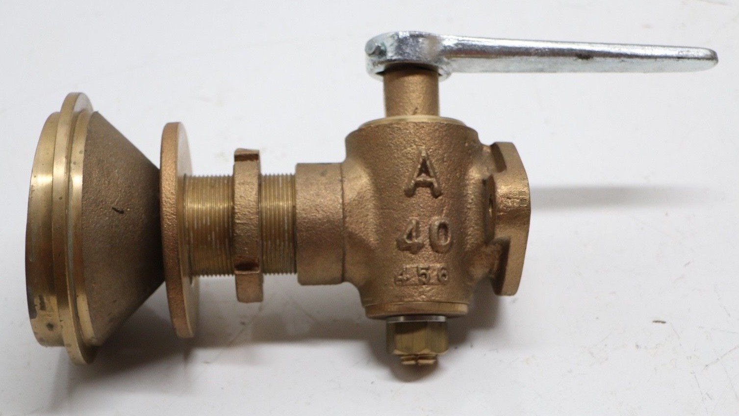 1-1/2" Bronze Marine Flanged Seacock Valve Thru Hull Pick Up Strainer ...