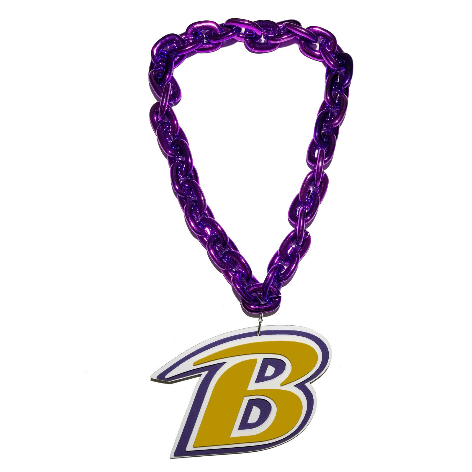 New NFL Baltimore Ravens PURPLE Fan Chain Necklace Foam Made in USA | eBay