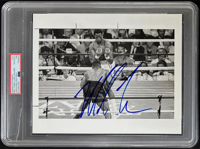 Mike Tyson Signed Original 1989 Type 1 Photograph PSA/DNA Tyson vs ...