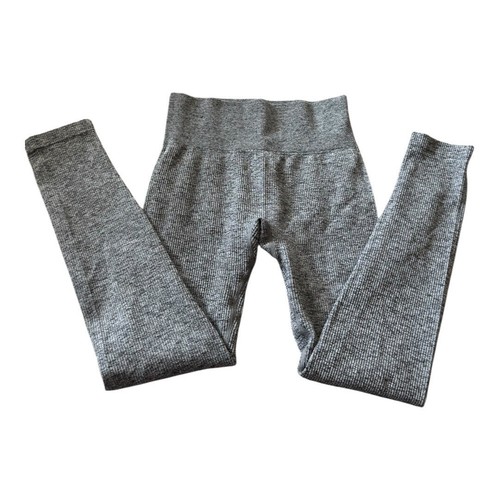 Colsie Gray Ribbed Leggings Size M | eBay