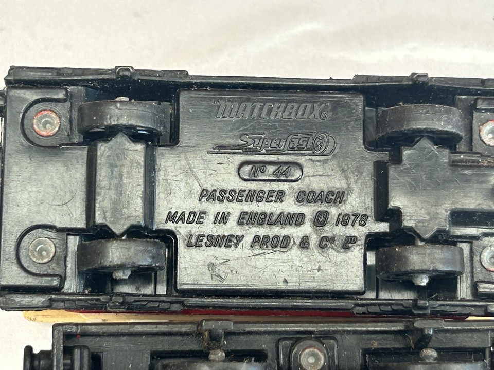 Vintage Matchbox Superfast Trains & Coaches Including Rare No44 W ...