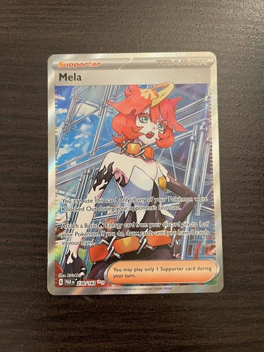 Pokémon TCG Mela 236/182 Full Art Ultra Rare Trainer Card Paradox Rift ...