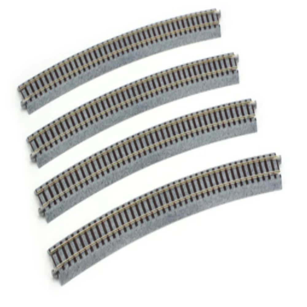 Kato 2-250 HO Scale 790mm (31 1/8") Radius 22.5º Curve Track [4 pcs ...