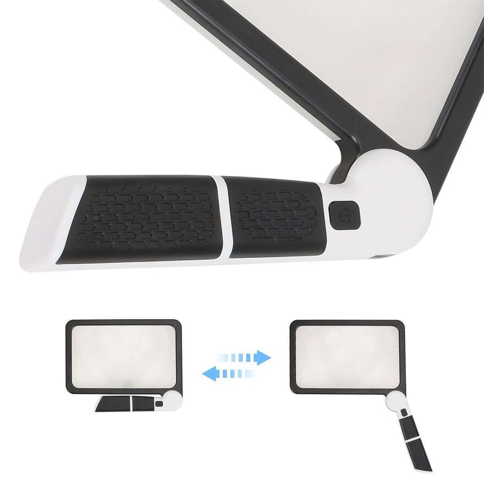 5x Magnifying Glass with 48 LED Light Clarity Handheld Seniors Reading# ...