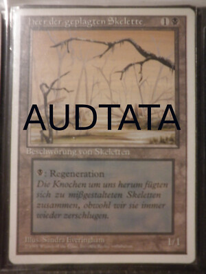 mtg magic MISPRINT swamp drudge skeleton GERMAN sumpf heer der ...