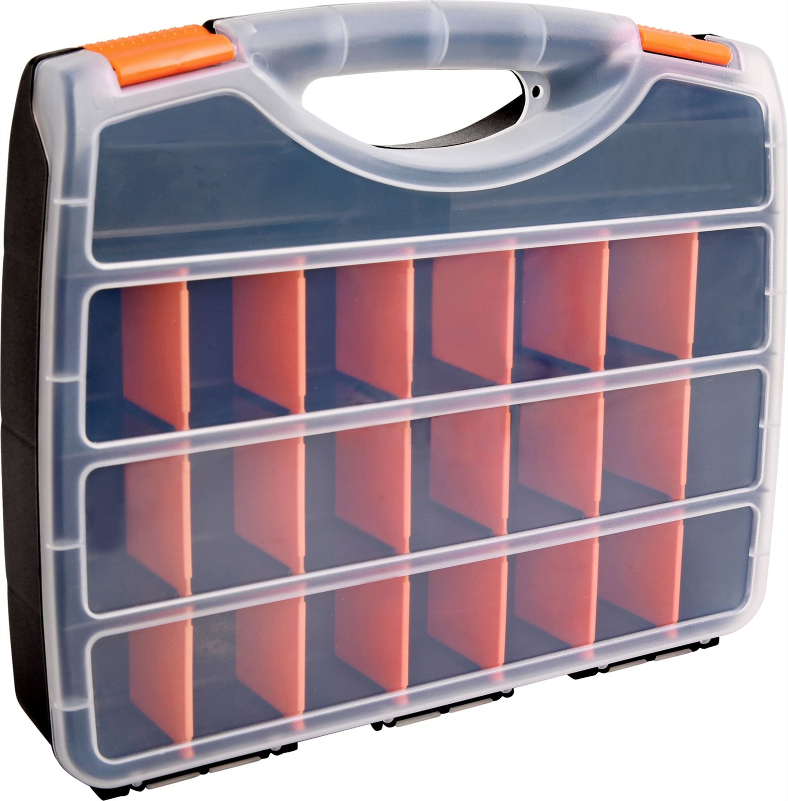 21 Compartment Storage Box Organiser Case For Screws, Nails, Nuts ...
