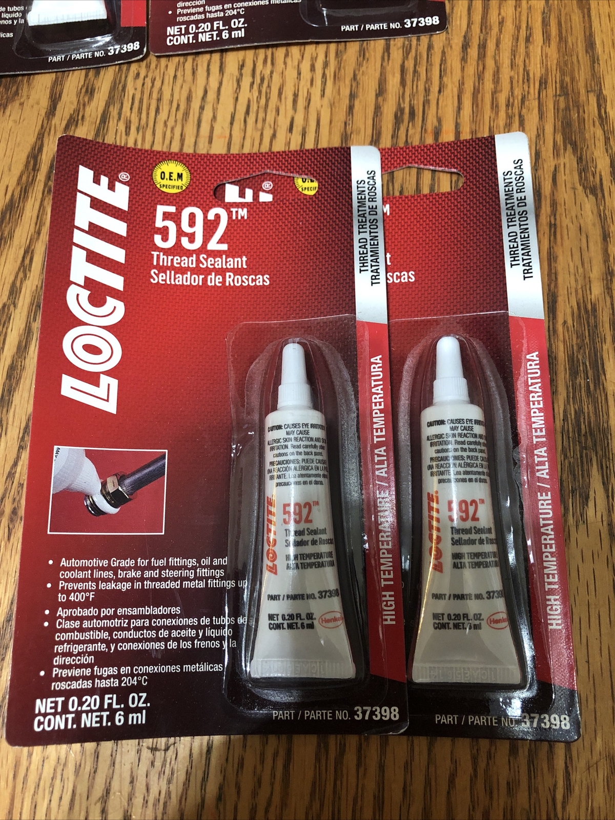 Lot Of 2 Loctite 483631 592 Thread Sealant, 6 Mililiter Tube | eBay