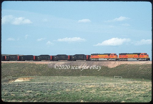 BNSF SD70MAC 9861-9862 Fresh Paint SEPX Coal Train Original Kodachrome Slide | eBay