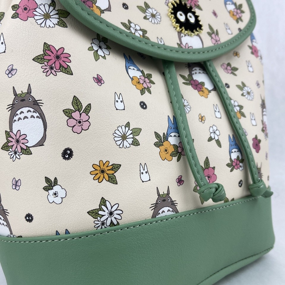 Studio Ghibli My Neighbor Totoro Mini Backpack Floral Slouch Soot ...