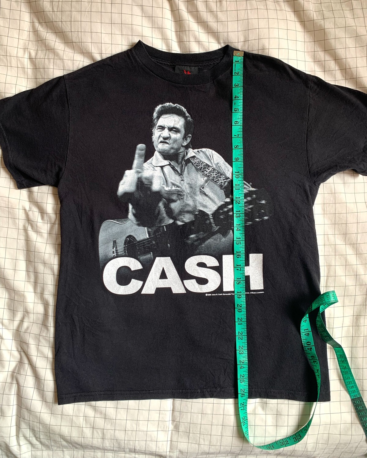 Vintage Johnny Cash T Shirt M Black Middle Finger Band Concert Tour ...