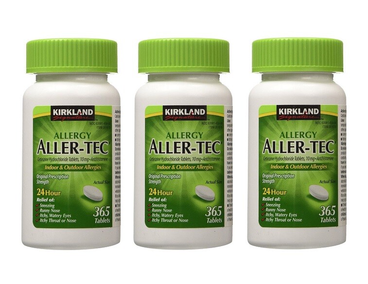 Kirkland Allergy Aller-Tec 10mg 365 Tablets x 3 | eBay