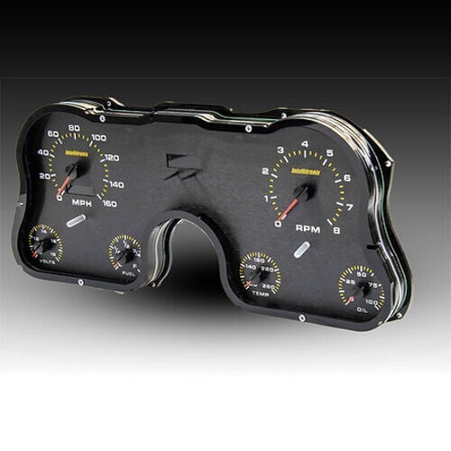 1967-1972 Chevy Truck Analog gauge cluster replacement, Black Faceplate ...