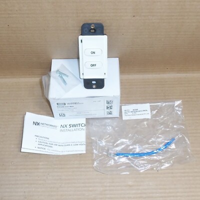 NEW HUBBELL NXSW-OO-WH NX ON OFF DIGITAL SWITCH WHITE DECORATOR STYLE ...