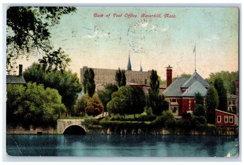 Back View Of Post Office Haverhill Massachusetts MA Antique Posted ...