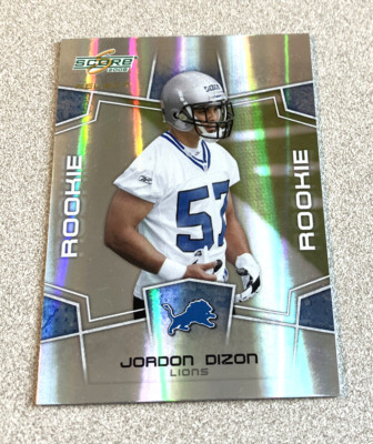2008 Score Select RC #366 Jordon Dizon Lions /999 | eBay