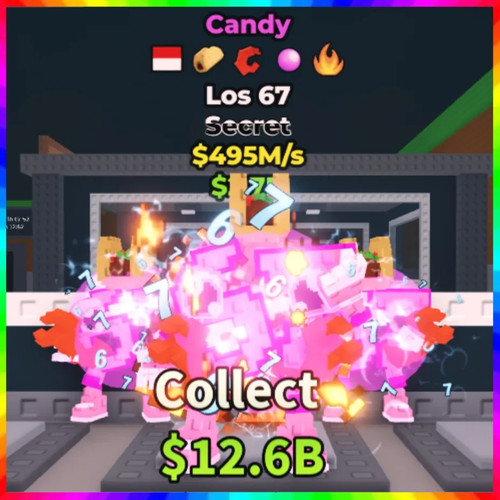Candy Los 67 495M/s | Steal A Brainrot Secrets 🤖 | eBay