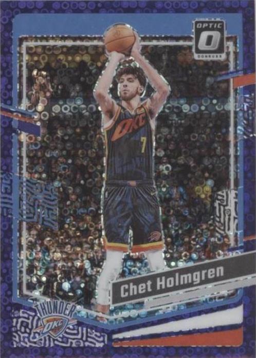 2023-24 Panini Donruss Optic - Chet Holmgren #114 Purple Fast Break ...