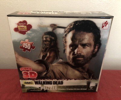 AMC The Walking Dead Super 3D Puzzle 150 pcs 18 x 12 inches Zombies New ...