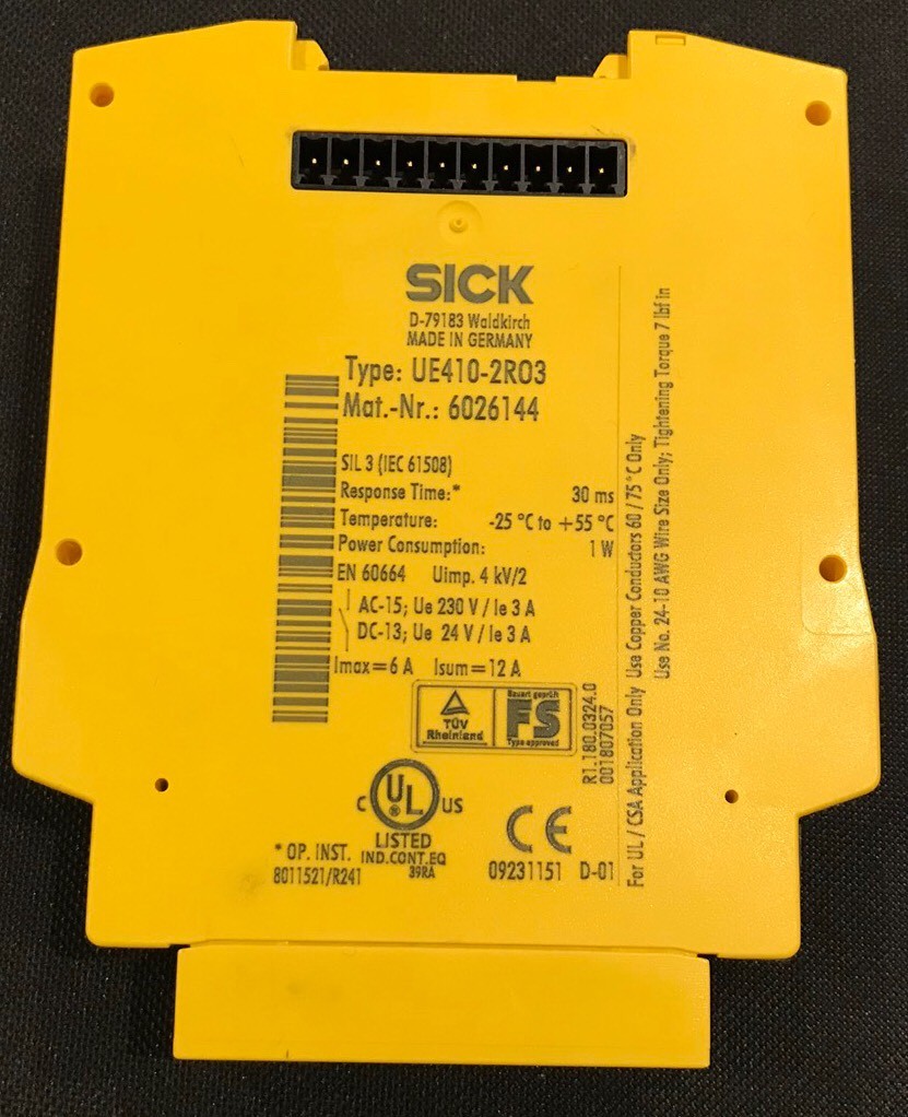 Sick UE410-2RO3 - Safety controller relay module - 6026144 - UE410 2R03 ...