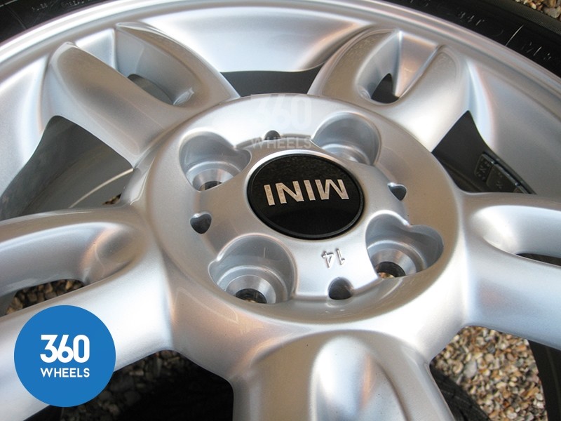 NEW GENUINE MINI ONE COOPER 15" R118 5 STAR TWIN SPOKE ALLOY WHEELS ...
