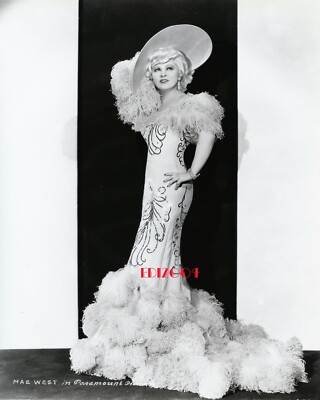 MAE WEST Old Restrike Photo 1934 "BELLE OF THE NINETIES" Sexy RARE Gown ...