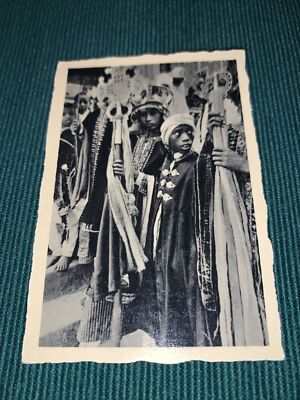 Vintage Mini Photo Card Abyssinia Young Priests Religious Ceremony | eBay