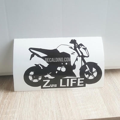 Z125 Life Decal - Sticker For Kawasaki Kit graphics carbon fiber Pro | eBay