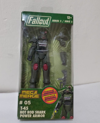 Fallout Hot Rod Shark Power Armor T-45 SERIES 2 # 5 Figure MEGA MERGE ...