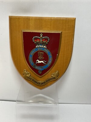 80s Military Plaque The Queen's Own Hussars Signed Major General Jeremy ...