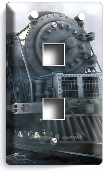 POLAR STEAM ENGINE TRAIN OLD RAILROAD LOCOMOTIVE LIGHT SWITCH OUTLET ...