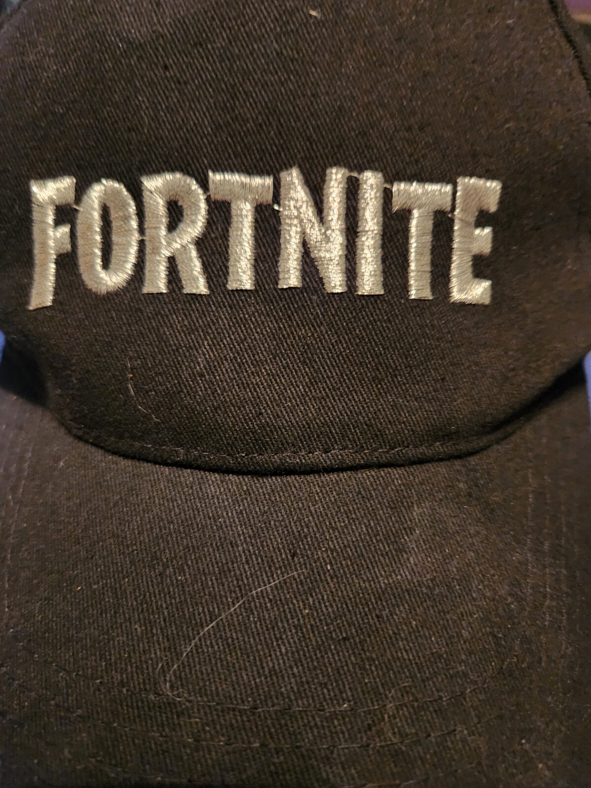 Fortnite Black Mens Hat Adjustable Strapback Cap Emro… - Gem