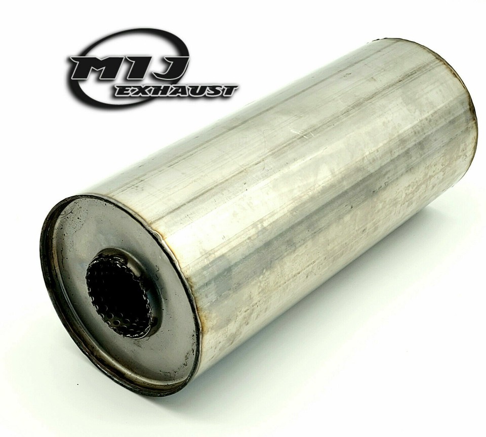 Exhaust Muffler Silencer Free Flowing High Performance Resonator ...
