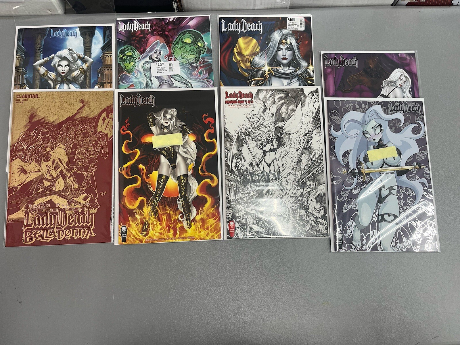 Lot Of 8 RARE Lady Death Comic Books - Avatar/Coffin Comics - | eBay