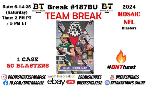 GREEN BAY PACKERS 2024 NFL Mosaic Football Blaster CASE 20 BOX Break ...