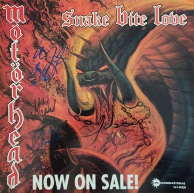 1998 Motorhead Promo Poster Wall Art Print with facsimile autographs ...
