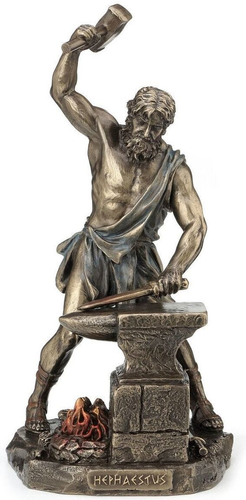 Hephaestus Bronzed Statue Figurine .Ancient Greek Gods Statue Figurine. | eBay