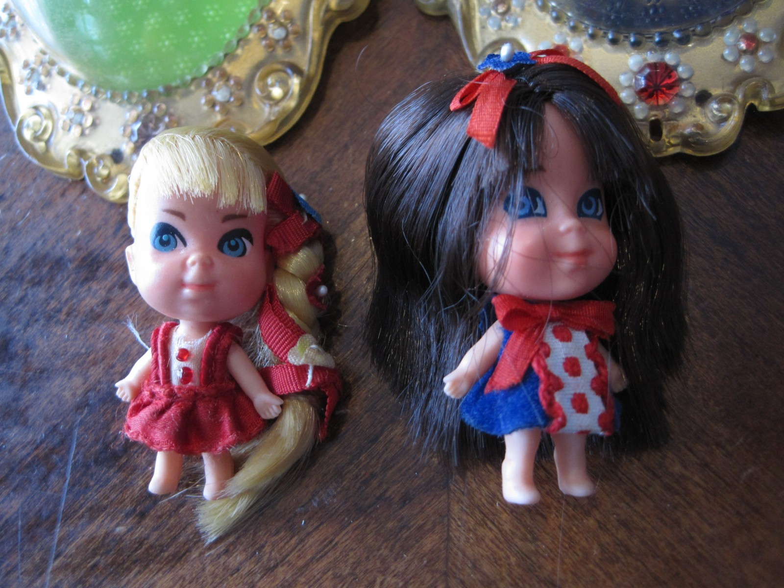 2 Vintage 1966 Mattel Liddle Kiddles Lucky Locket Kiddles Toy Action ...