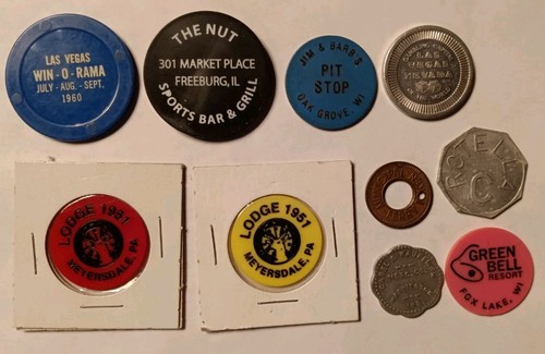 Cool Lot of Good For and Random TOKENS all for one money! JUNK DRAWER ...