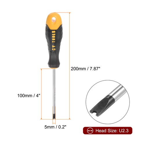 Spanner Screwdriver 2.3mm Magnetic U-type Screw Driver 4" CR-V Steel ...