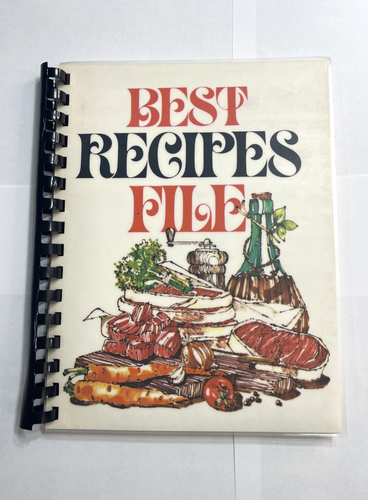 Best Recipes File Book Folder Pockets Recipe Organizer Spiral Bound ...