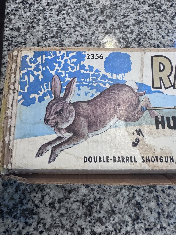MARX RABBIT HUNT TARGET SET SHOOTING GAME 1962 W/Original Box (missing ...