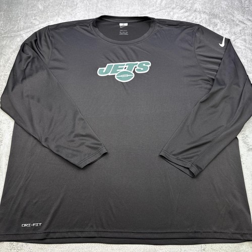 New York Jets Shirt Mens 3XL Black NFL Football Nike Dri-FIT Team ...