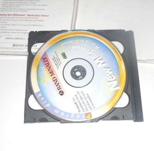 Rand McNally New Millennium World Atlas Deluxe* PC CD-ROM Windows 95/98 ...
