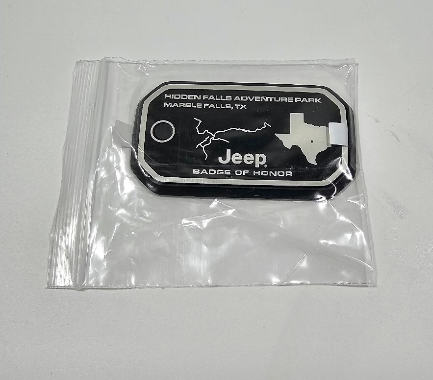 Hidden Falls Adventure Park Marble Falls, TX Jeep Badge of Honor | eBay