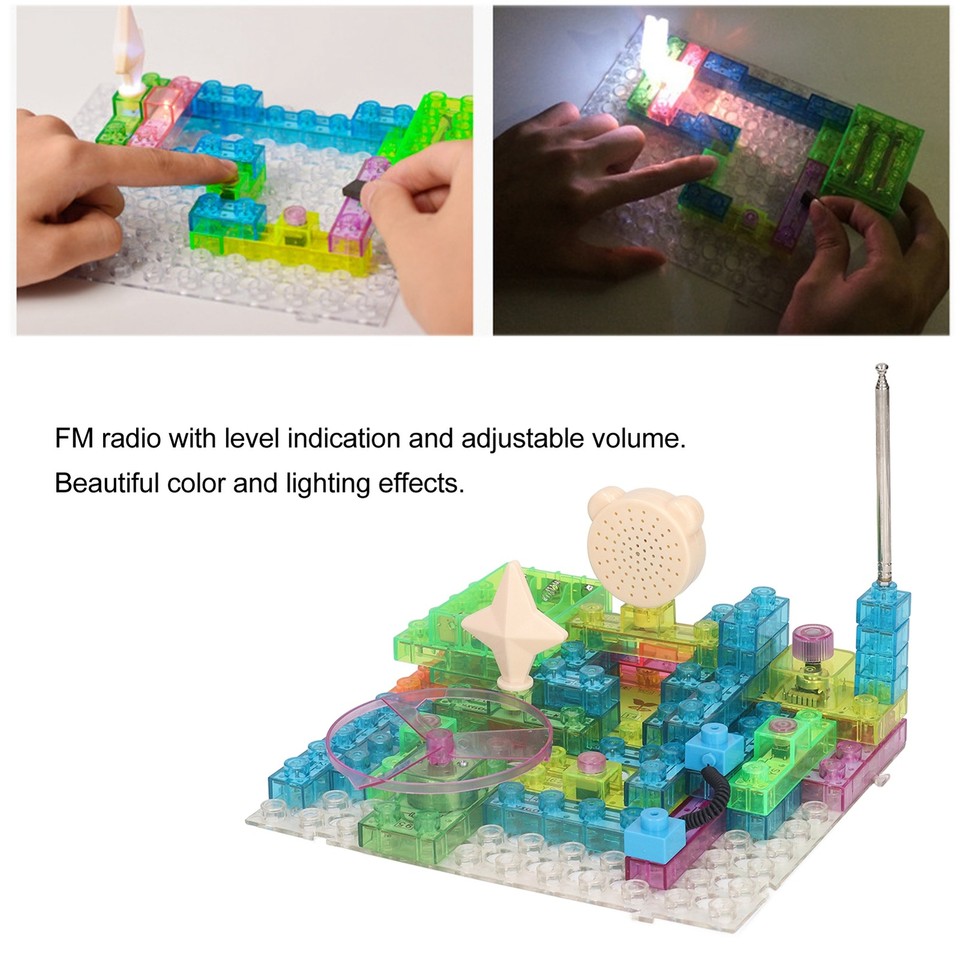 Circuit Building Kit Builder Block Electricity Experiment Toy Set For ...