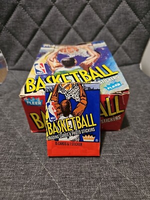 1 Guaranteed Unopened 1989 Fleer Basketball wax pack from Full Box pos ...